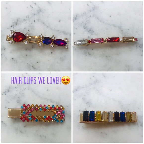 kyky&zo | Jewelry | Sold Separatelybeautiful Pop Of Color Hairclips ...